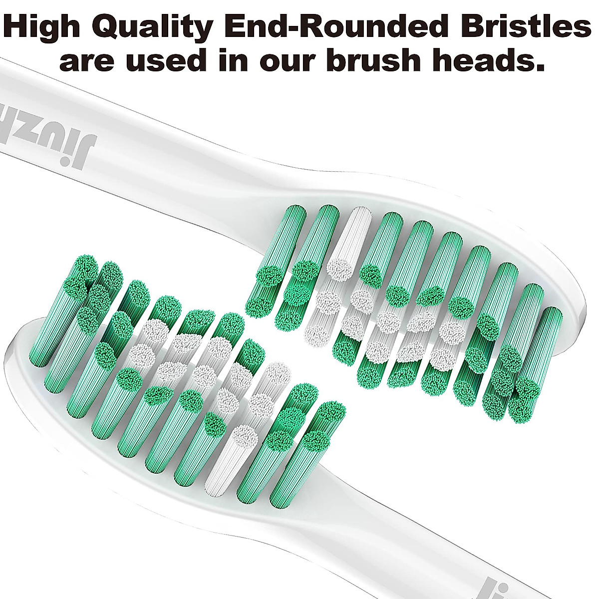 Jiuzhoudeal Replacement Toothbrush Heads for Philips Sonicare E-Series, Compatible with Sonicare Essence, Elite, Advance, CleanCare Screw-on Electric Toothbrush HX7022/66, 6 Pack