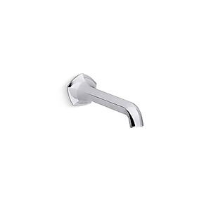 KOHLER T27011-ND-CP Occasion Bathroom Sink Faucet Spout, Stationary Wall-Mount Bathroom Sink Spout, 1.2 gpm, Polished Chrome