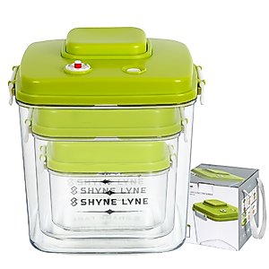 SHYNE LYNE Press-Type vacuum seal containers for Food, set of 3 airtight food storage containers for Kitchen with 100% airtight lids, to have Long-Lasting Food Freshness and Keep Food Fresh Longer