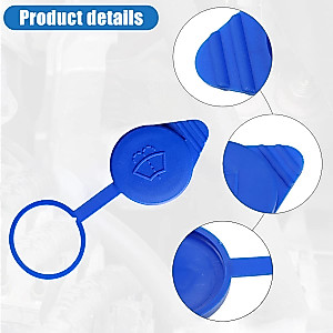 AUCELI 2 Pcs Windshield Wiper Washer Reservoir Fluid Tank Cap, Wiper Water Tank Lid Bottle Cap, Replacement Bottle Cap of Automobile Liquid Tank Fit for Most Car, Universal Vehicle Accessories