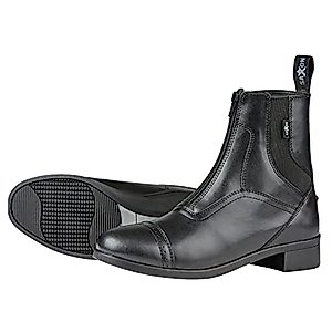 SAXON. Syntovia Zip Paddock Boots, Black, Ladies 6.5