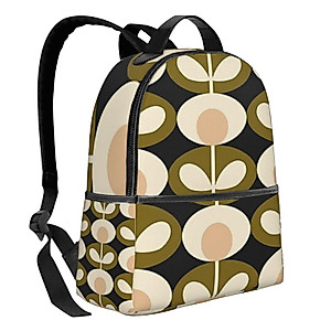 PEXISAOH Orla Kiely Design Backpacks School Bag Lightweight Student Bookbag Unisex Laptop Daypack For Travel Hiking Camping