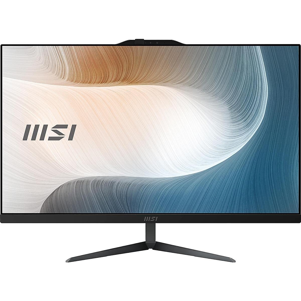 MSI Modern AM272P AIO Desktop, 27" FHD IPS-Grade LED, Intel Core i5-1240P, 8GB Memory, 512GB SSD, WiFi 6, BT 5.1, Black, Windows 11 Home (12M-029US)