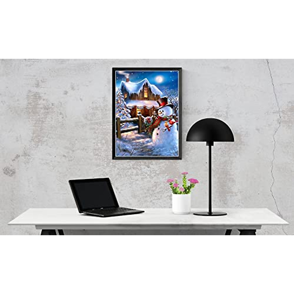 DoMyArt Diamond Painting Kits for Adults, Paint with 5D Crystal Diamonds Art with Accessories Tools(Canvas 15.7 x 11.8 inch) (Christmas Snowman)