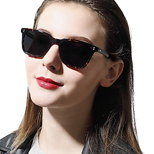 CARFIA Acetate Polarized Sunglasses for Women Small Face - AntiGlare UV400 Protection CA5354