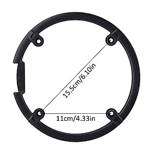 Pilipane Bike Chainring Guard, Bicycle Sprocket Cover, Gear Chain Wheel Crankset Protector Cover for Mountain Bike, Cycling Chainring Guard Support Protection Cover Accessories(Black)