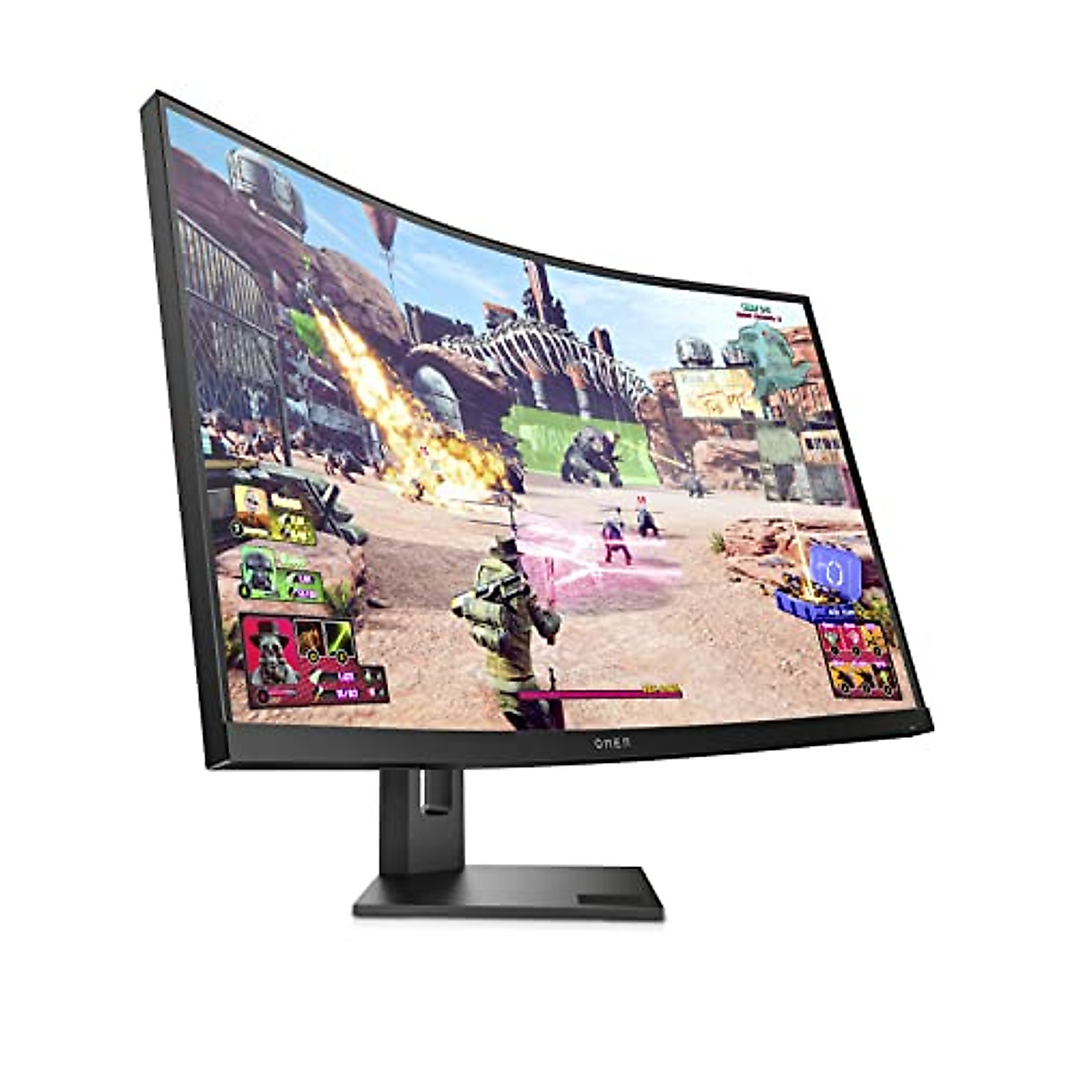 HP OMEN 27" QHD Curved Monitor, VA Fully adj 240hz 1ms HDR400 Gaming Display, EyeSafe, TÜV Certified (Omen 27c, Black)