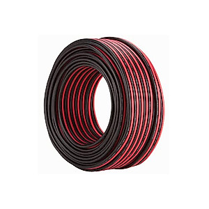 Audiopipe 12 GA Gauge Red Black Stranded 2 Conductor Speaker Wire For Car, Home Audio, 100 feet