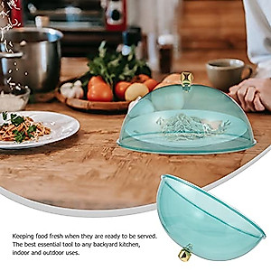 BESTonZON 1pc for Fruit Cloche Cuake Lid Home Household Umbrella Basting Restaurant Insulation Melting Microwave from Pan Oven Cheese Accessories to Convenient Plastic Clear Tent Outdoor