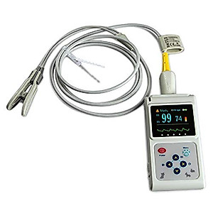 CONTEC Veterinary Handheld CMS60D-Vet Pulse Tester Pulse Oxygen Saturation and Pulse Rate Tongue Probe Pets/Animals/cat/Dog with PC Software