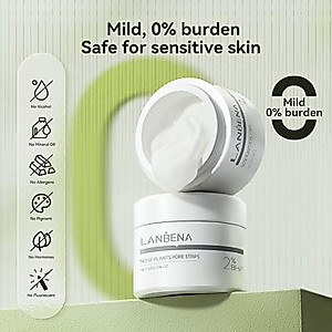 Blackhead Mask, Nose Plants Pores Strips Blackhead Remover Mask Peel off Mask Facial Pore Cleanser Purifying Face Mask Nose Strips (1.06 Ounce) - White