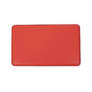 Mind Reader Anti Fatigue Comfort Floor Mat Kitchen Standing Mat Durable and Waterproof Perfect for Standup Desks, Kitchens, Garages, Relieves Foot, Knee, and Back Pain, 16.5" x 27", Red