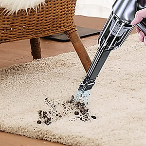 Tuoetp Wireless Handheld Car Vacuum Cleaner, 9000PA Strong Suction Handheld Vacuum Cordless Rechargeable, Wireless Vacuum Cleaner Cordless Mini Portable Vacuum for Car, Home, Office (Black)