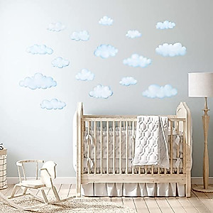 DECOWALL DS9-1702 Clouds Kids Wall Stickers Wall Decals Peel and Stick Removable Wall Stickers for Kids Nursery Bedroom Living Room décor