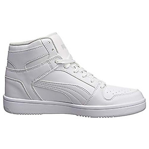 PUMA Rebound Layup Synthetic Leather (Big Kid) Puma White/Gray Violet 6.5 Big Kid M