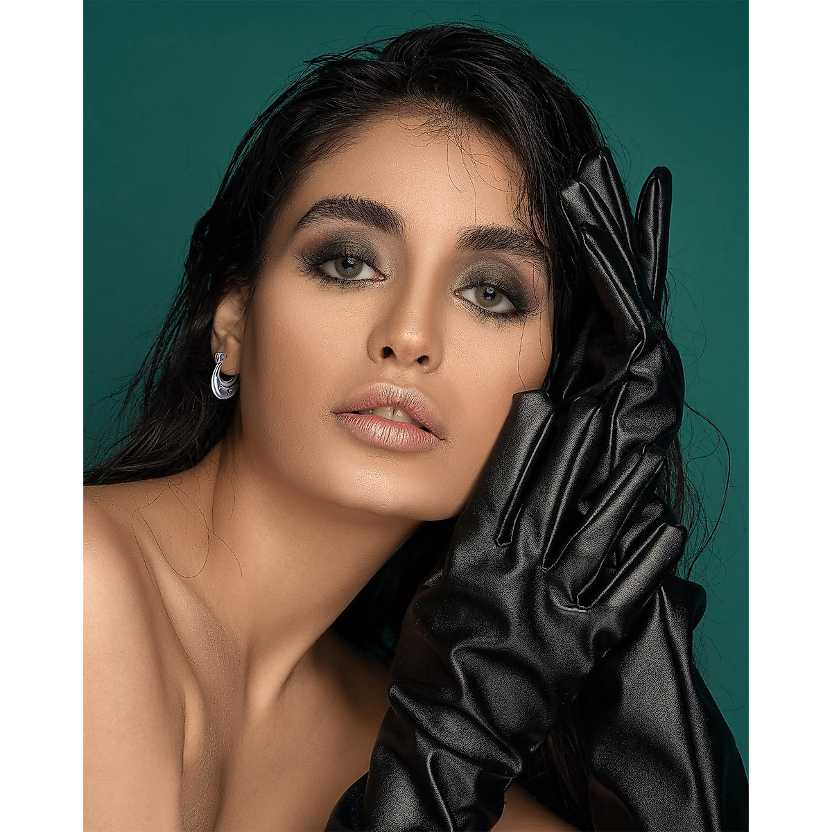 Jannisa Women's 8 Pairs Hypoallergenic Stainless Steel Chunky Silver Hoop Earrings Set, Gold Earrings for Women, Trendy Jewelry Earrings for Daily Wear