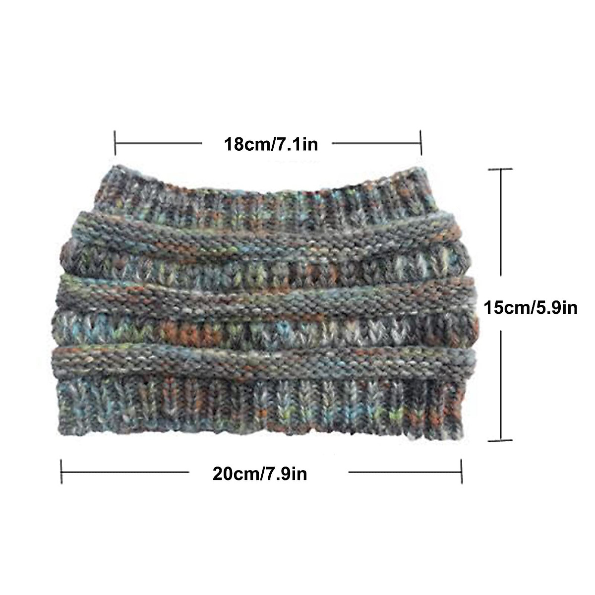 tuduoms Womens Cable Knit Headband Fleece Lined Winter Ear Warmer Tie Dye Headband Wrap for Christmas Valentine’s Day Giving Red