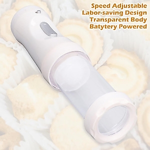 Serlium Electric Cookies Press,Cookie Making kit Homemade Baking Tool with 9 Discs and 1 Icing Tip for Cake Dessert DIY Maker and Decoration Baking Supplies