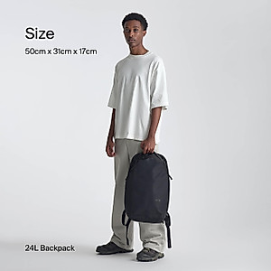 Urth Norite 24L Backpack – 15” Laptop Bag, Weatherproof + Recycled (Ash Grey)