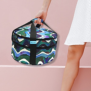 Pie Carrier, Round Casserole Carrier, Insulated Casserole Carrier, Casserole Carrier for Hot or Cold Food