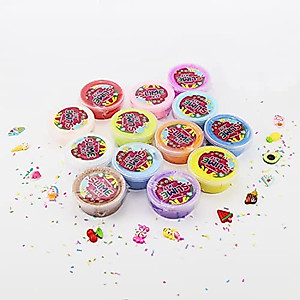 Butter Slime Kit for Girls 13 Pack, Party Favors Non-Sticky and Super Soft Stress Relief Toy for Boys, Easter Basket Stuffers