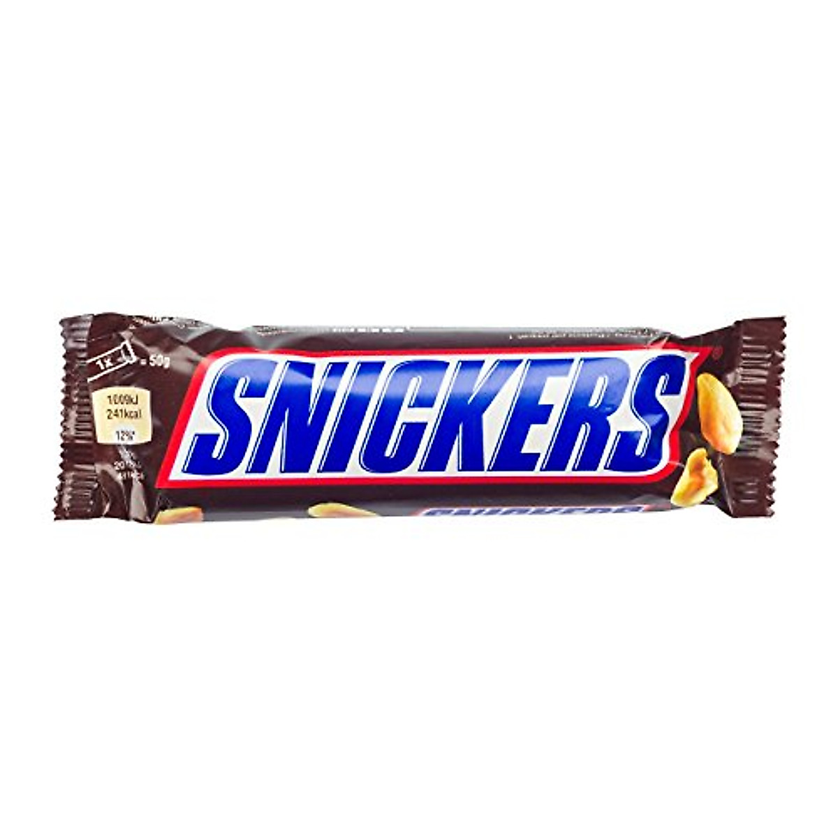 Snickers Single Bar Chocolate Candy, 48 bars of 1.86oz each.