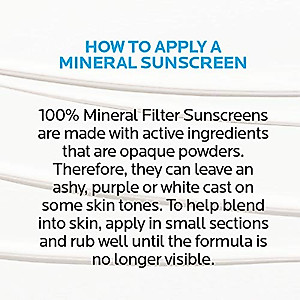 La Roche-Posay Anthelios 100% Mineral Sunscreen Moisturizer with Hyaluronic Acid, Broad Spectrum SPF 30 Face Sunscreen with Zinc Oxide & Titanium Dioxide, 1.7 fl. oz.