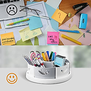 MeCids Art Supply Storage and Organizer - 360° Spinning Pen Holder and Pencil/Marker Organizer Caddy for Desk for Office, Classroom - Kids Craft Supplies Organization and Storage - Birthday Gifts