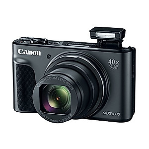 Canon PowerShot SX730 Digital Camera w/40x Optical Zoom & 3 Inch Tilt LCD - Wi-Fi, NFC, & Bluetooth Enabled (Black)