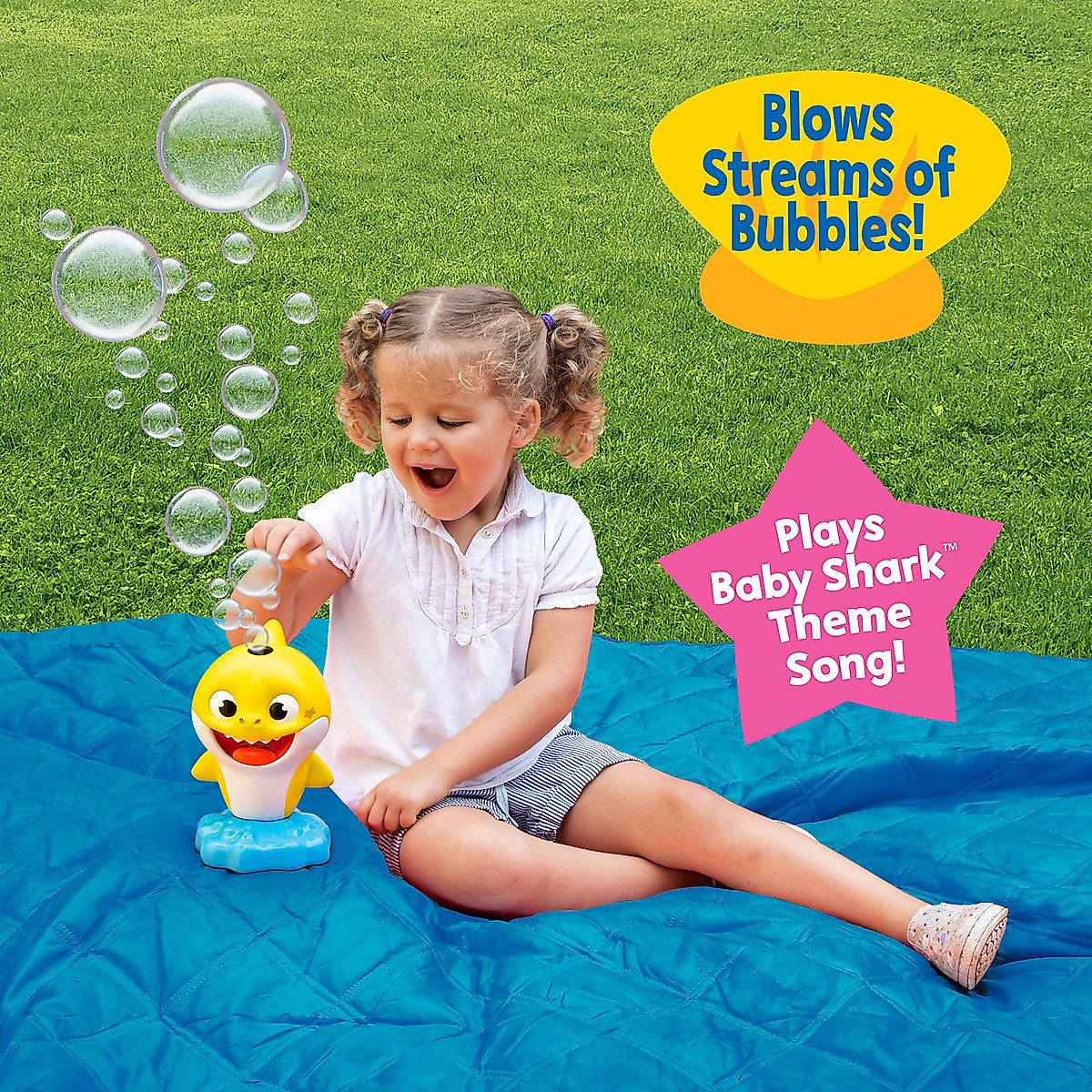 Baby Shark Bubble & Sing Machine with 16 oz Bubble Solution