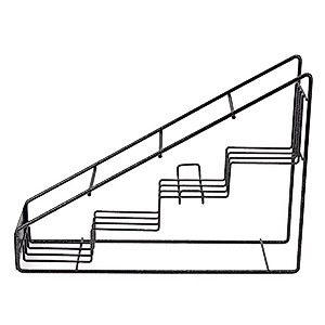 Stainless Steel Wire Wine Bottle Holder, 4 Compartments Syrup Bottle Holder, Wire Spice Rack Countertop for Home, Kitchen