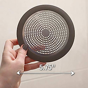 Danco 10895 Shower Drain Strainer, 5-3/4 inch, Brushed Nickel