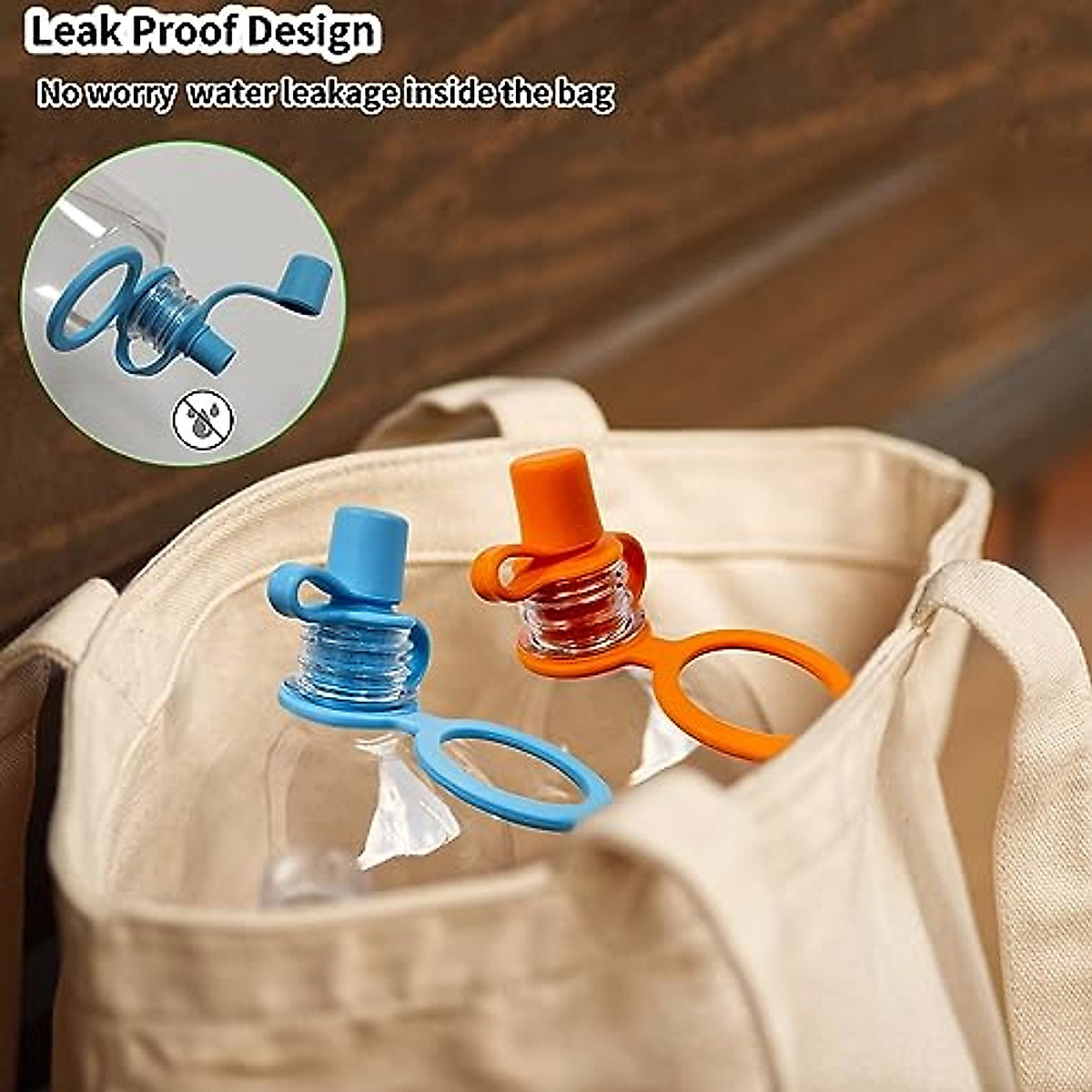 Silicone Bottle Top Spout, No Spill Water Bottle Top Spout Adapter for Toddlers and Kids, BPA Free