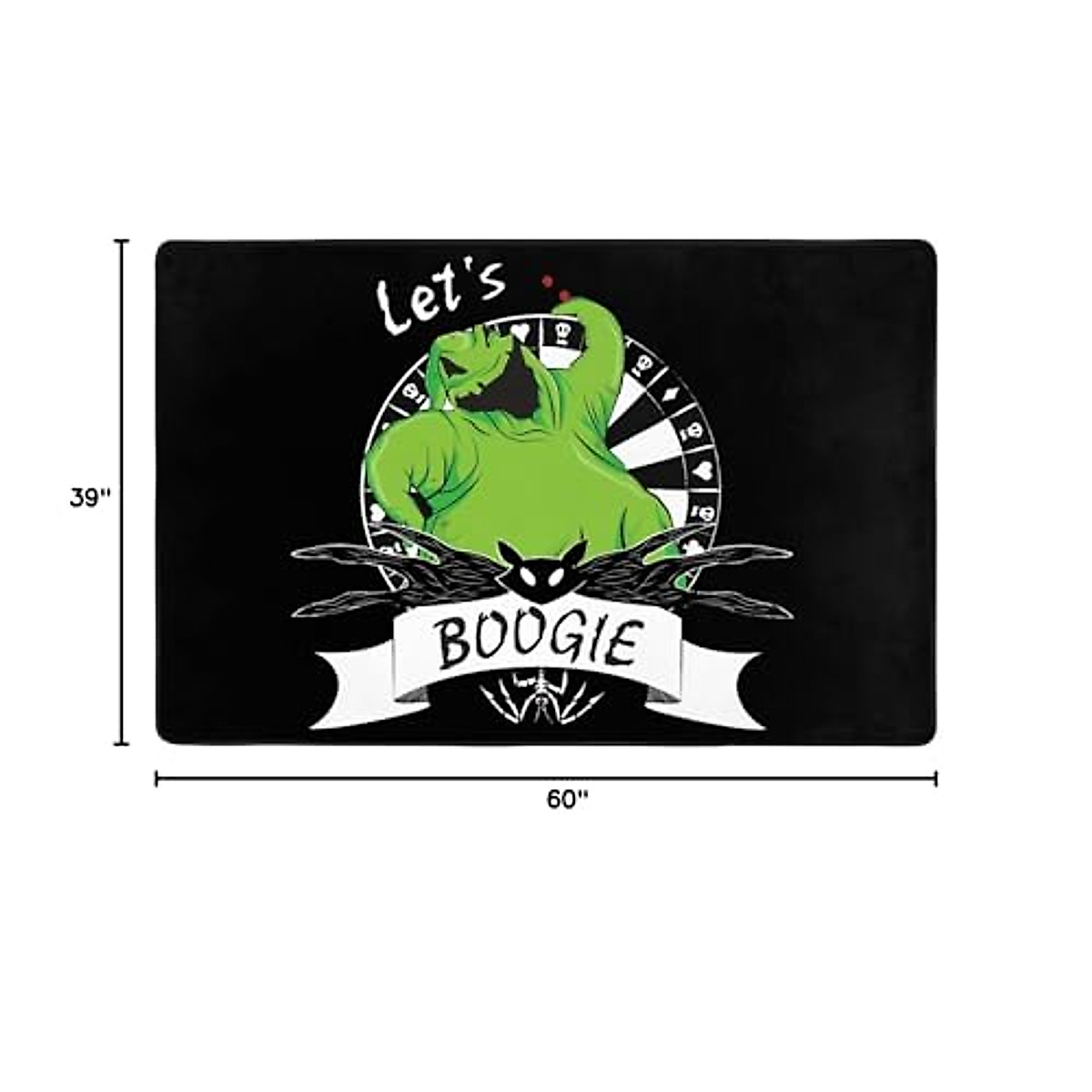 ORPJXIO Area Rugs Oogie Anime Boogie Fluffy Carpet for Bedroom Living Room Dorm Home Decor Anti-Slip Floor Rug 60 x 39 Inch