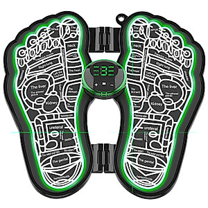 EMS Foot Massager Mat - Electric Feet Massager Pad Legs Circulation Sore Relief Acupressure Acupuncture Device Anti Fatigue Feet Relaxation Machine for Women Men