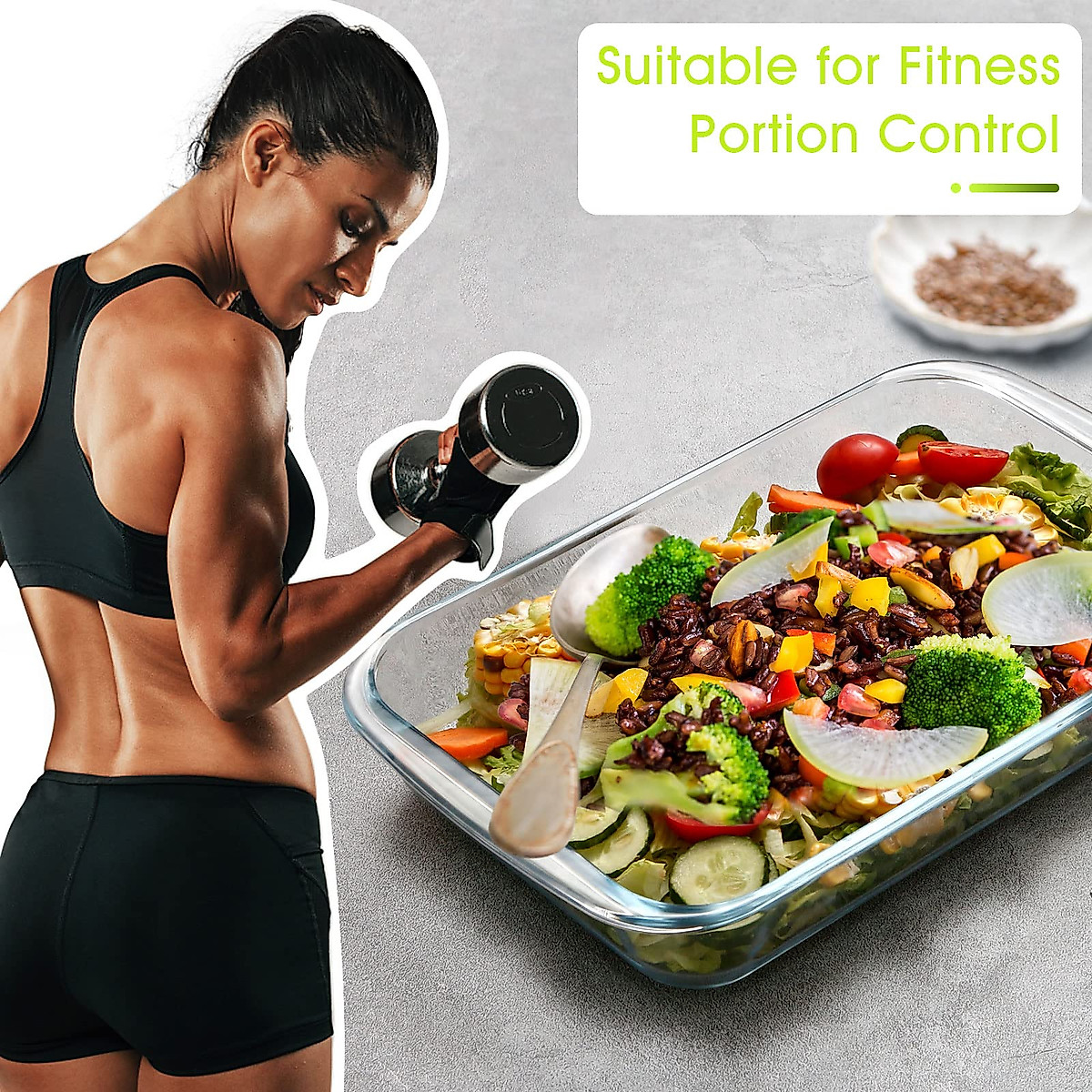 Mini-1.5 QT Glass Baking Dish for Oven, (Single Serving) Glass Pan for Cooking Dish Casserole Dish Rectangular Baking Pan Glass Bakeware