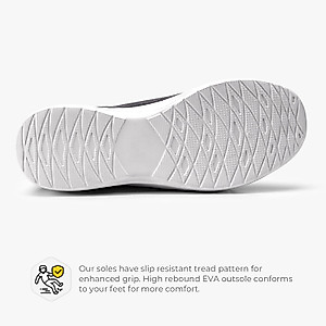 FitVille Womens Wide Walking Shoes Lightweight Breathable Casual Memory Foam Sneakers- LiteWalk V1(Rwood, Size 8 Wide)-1