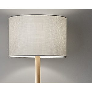 Adesso Home 4093-12 Transitional One Light Floor Lamp from Ellis Collection in Bronze/Dark Finish, Natural