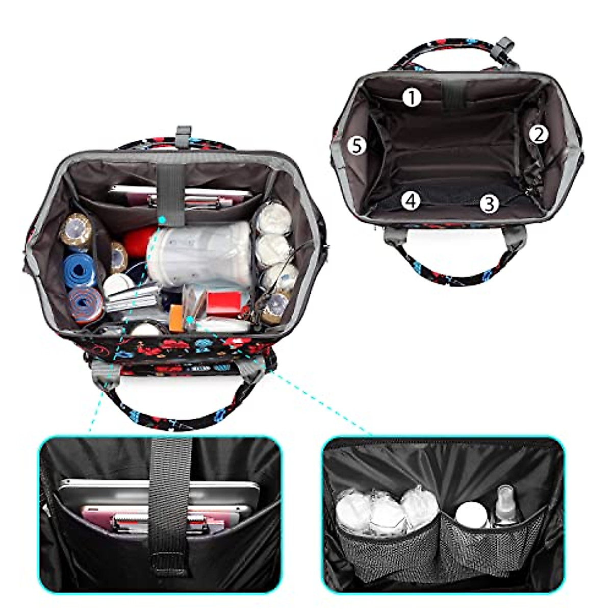 Gatycallaty Nurse Backpack Nursing Bags for Nurses Work Medical Home Health Travel Clinical Bag Nursing Essentials Supplies College Laptop Compartment Pockets Graduation Appreciation CNA