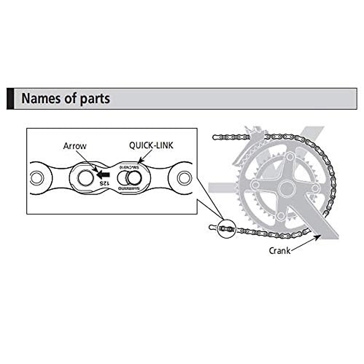 SHIMANO 11 Speed Chain Quick Link Connector SM-CN900 (2 Pairs)