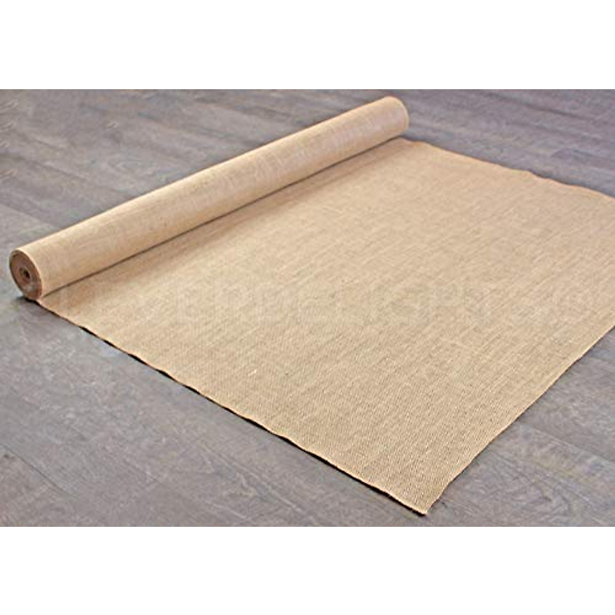 CleverDelights 36" Premium Burlap Roll - 10 Yards - Finished Edges - Tight Weave Natural Jute Burlap Fabric