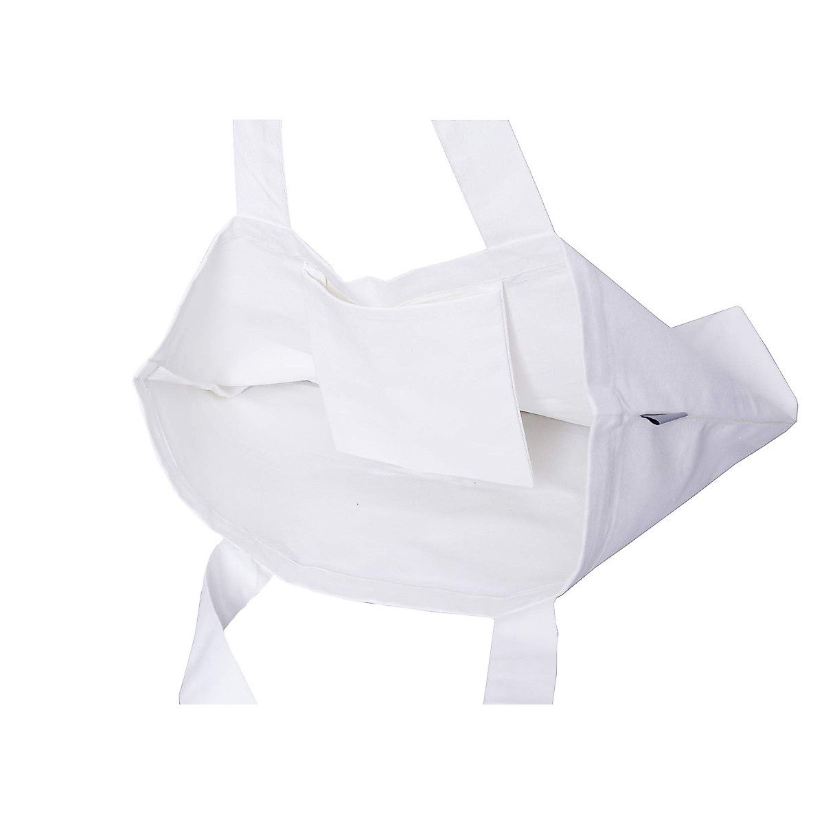 ACCENTHOME Cotton White Tote Bags | Super Strong Set of 2 Reusable Cotton Bags | Customizable Easy To Use Aesthetic Tote Bag For DIY, Advertising, Promotion, Gift | Lightweight Bags For Men Women