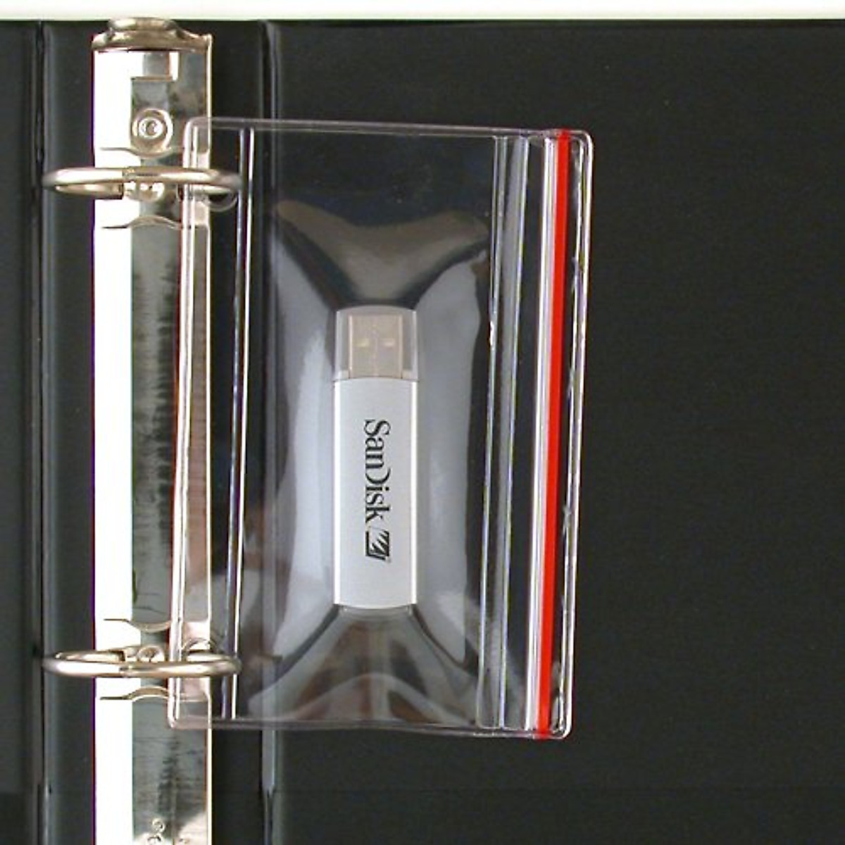 StoreSMART - Flash Drive Zipper Case for 3-Ring Binders - 10-Pack - Vinyl Plastic - R1831-FLASH10 - Made in USA