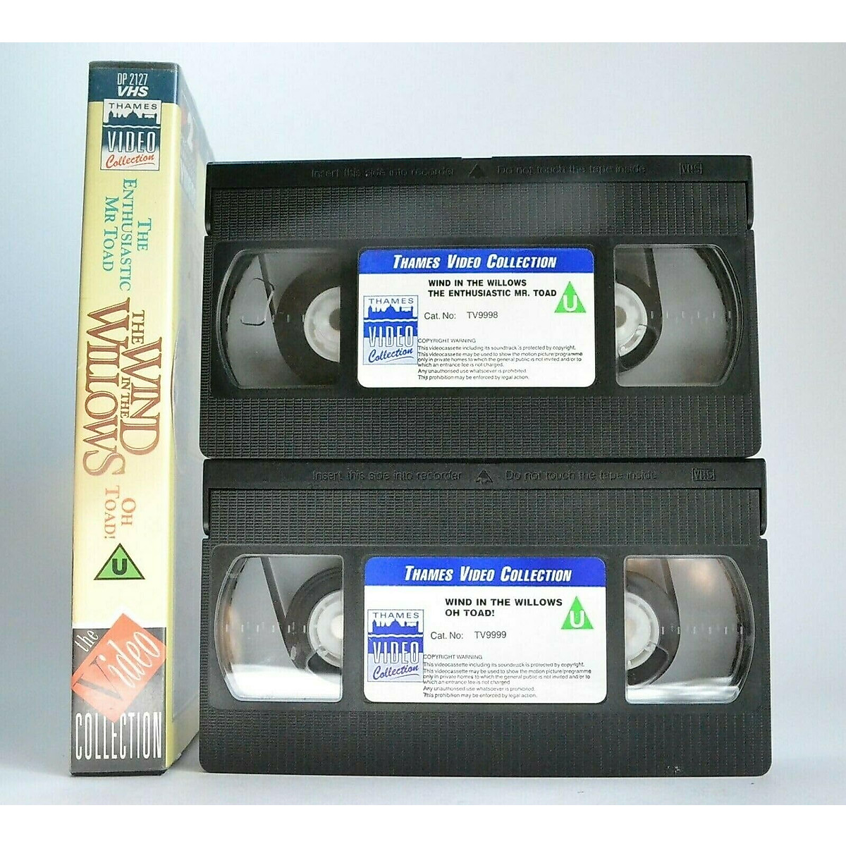 Wind In The Willows: 2x - Enthusiastic Mr. Toad / Oh Toad - Video Collection VHS