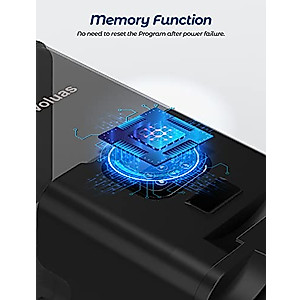 Voluas Automatic Cat Feeders for Two Cats, Double Pet Feeder with 2 Stainless Steel Bowls,6L Timed Cat Feeder with Memory Function, Pet Food Dish