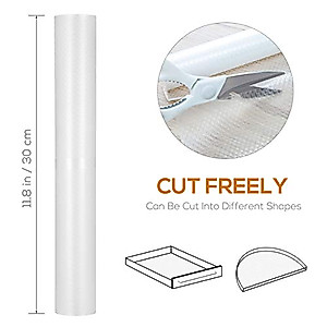 Cabilock Vanity and Desk Drawer Organizers with Shelf Liner(30 * 150mm),Vanity Drawer Organizer Makeup Containers Cabinet Organizers for Kitchen Office Bathroom 7 Pcs/Set