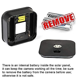 iTODOS Solar Panel Works for Blink Outdoor (3rd Gen) XT3 and Blink XT XT2, 11.8Ft Outdoor Power Charging Cable and Adjustable Mount,Weatherproof Aluminum Alloy Sturdy and Anti-Aging (3 Pack, Black)