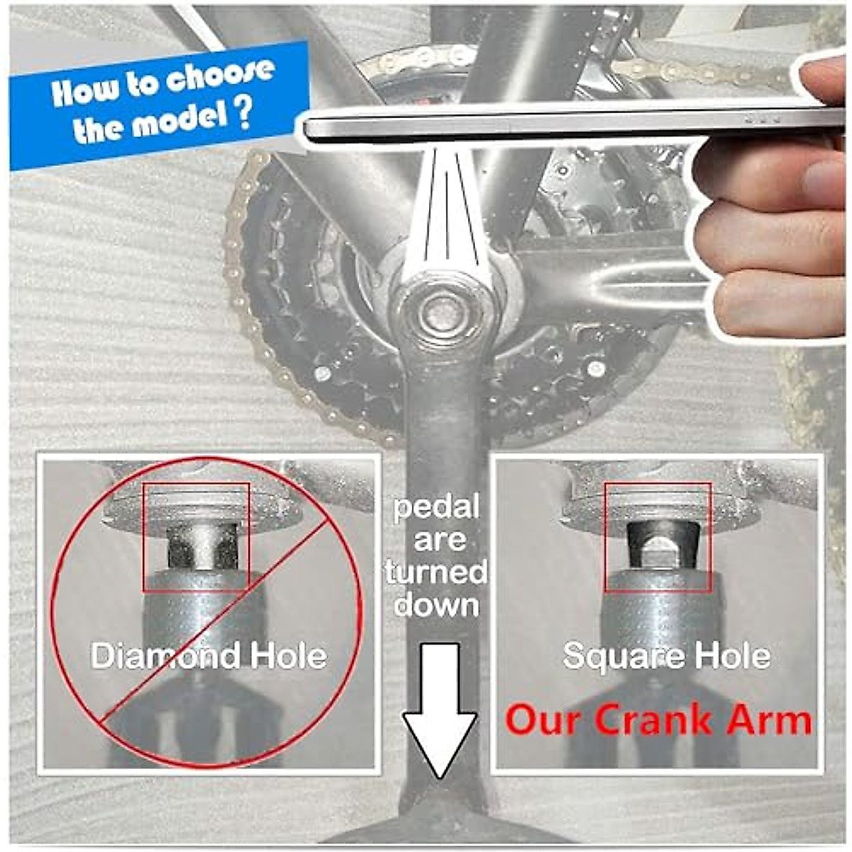 PROWHEEL Ebike Crank Arm Available in Square Hole,140MM/152MM/160MM/165MM/170MM/175MM Black Bike Crank Arm for Electric Bike,Mid Mounted Motor,Torque(1 Pair)