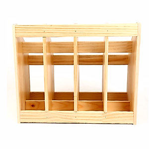 YLLFF Large Capacity Yoga Mat Storage Rack Floor Stand, 12 Compartment Wooden Yoga Mat Holder Carpets Organizer for Home, Gym, Easy to Install