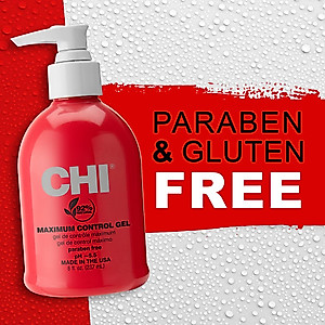 CHI Infra Gel, Firm Hair Gel To Protect From Heat Styling, Provides Shine & Control to Hair, Sulfate & Paraben-Free, 8 Oz